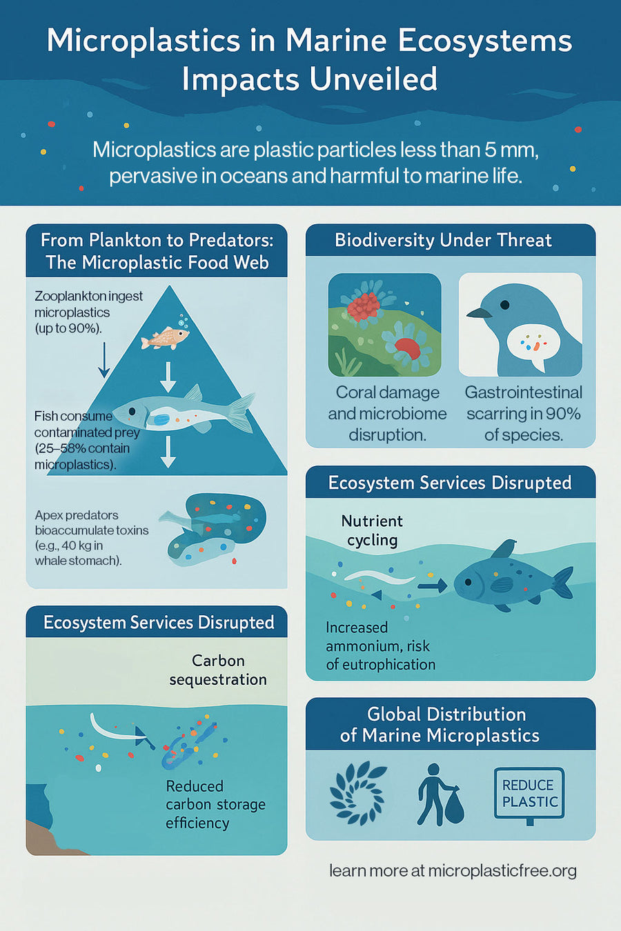 Microplastics in Marine Ecosystems: Impacts on Biodiversity and Ecosys